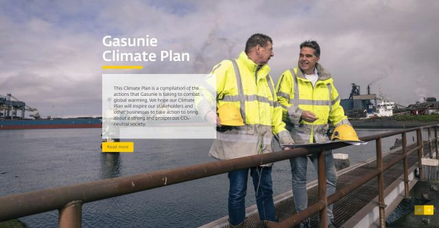 Insight into sustainability measures: Gasunie Climate Plan › Gasunie